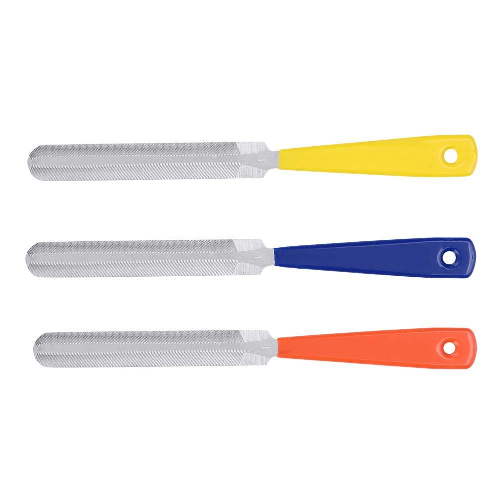 Bnineteenteam 3PCS Guitar Nut File Set Nail Puller Repair Tool Stainless Steel Guitar Fret File for Bass Mandoline Banjo Ukulele