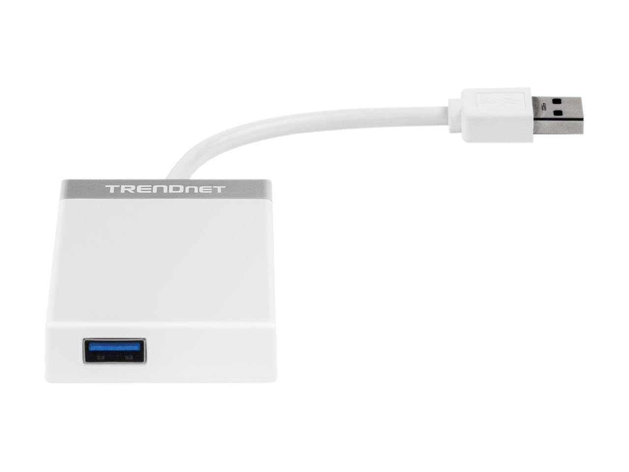 TRENDnet 4-Port USB 3.0 Hub, TU3-H4E, Plug & Play, Compact Size USB 3.0 Hub Compatible with Linux, Windows, Mac, Nintendo Switch, Backwards Compatible with USB 2.0, White