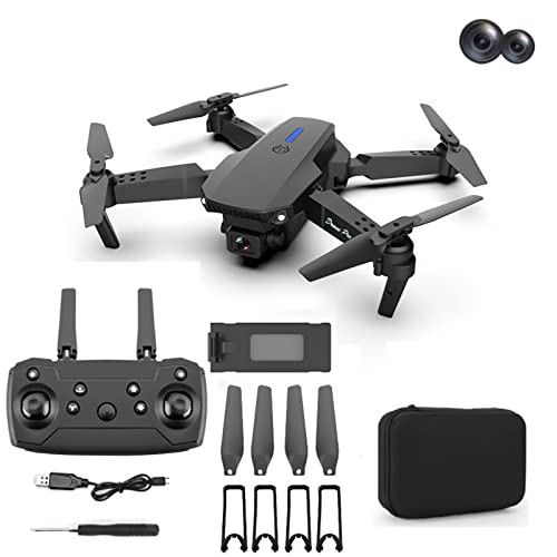 Mosunx Mini Drone with 1080P Dual HD Camera, Camera for Adults Foldable 2023 Upgradded RC Quadcopter FPV Gift and Kids, Obstacle Avoidance, Op-Tical Fl-ow Positioning (Black)