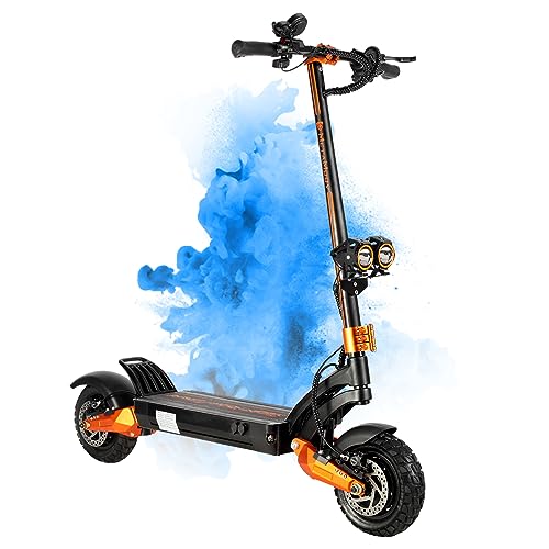 MetaMoov ZO08 Electric Scooter Adults, 3000W Dual Motors, 45 Mph Top Speed, 52 Miles Range, Dual Hydraulic Disk Brake Dual Shock Absorption 10" All Terrain Tires Fast E Scooter for Adults