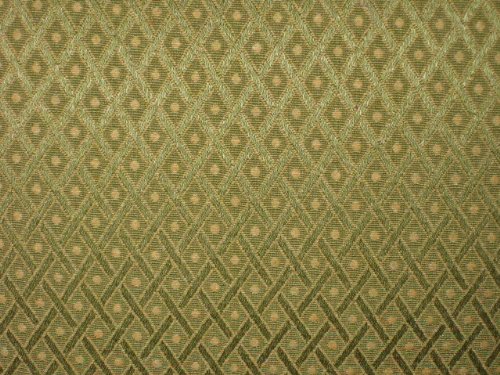 ReynosoHomeDecor 34x34 Olive Green with Light Gold Dots Brocade Decorative Throw Pillow Cover (El Pino Collection)