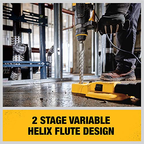 DEWALT DW5406 3/16-Inch by 10-Inch by 12-Inch Rock Carbide SDS Plus Hammer Bit