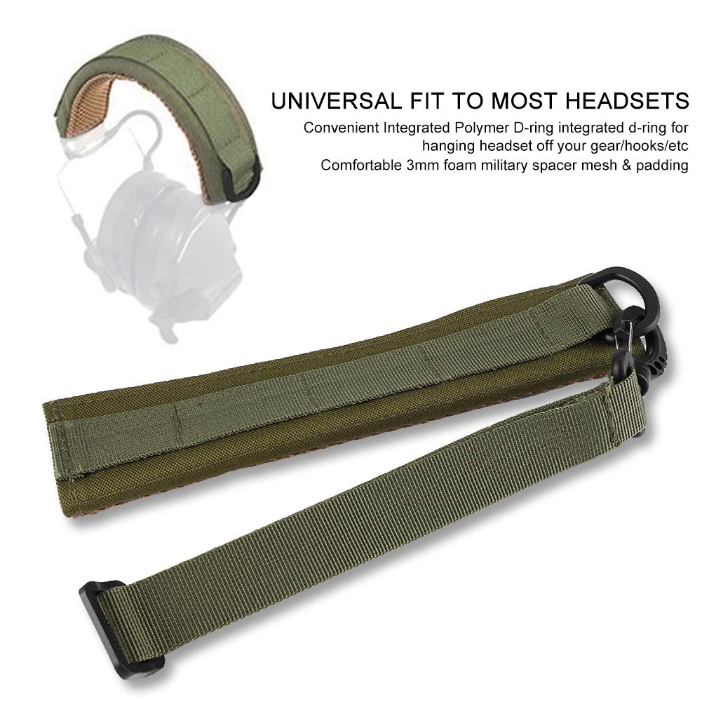 Bnineteenteam Tactical Advanced Headset Cover,Hunting Shooting Headphone Cover for All General Tactical Earmuffs Accessories (Army Green)