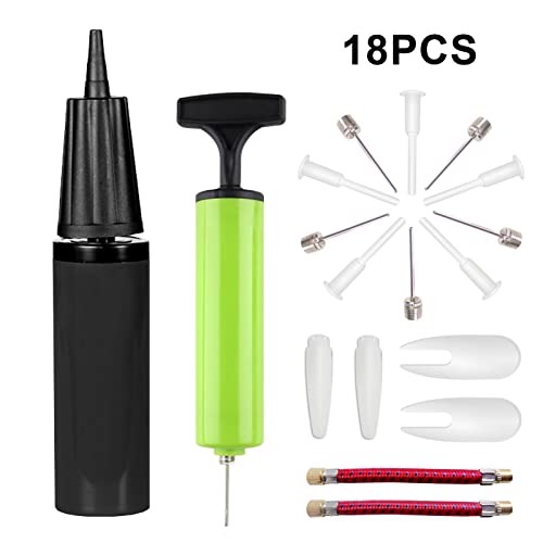 BESTRIO Exercise Ball Pump and Portable Hand Air Pump for Balls,Basketball Air Pump with Needle