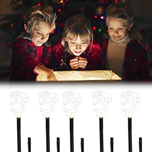 signmeili Solar Snowman Lights, Waterproof Solar Snowman Ground Plug Lights, Energy Saving and Easy to Install, Lamps for Home, Pathway, Garden Stakes