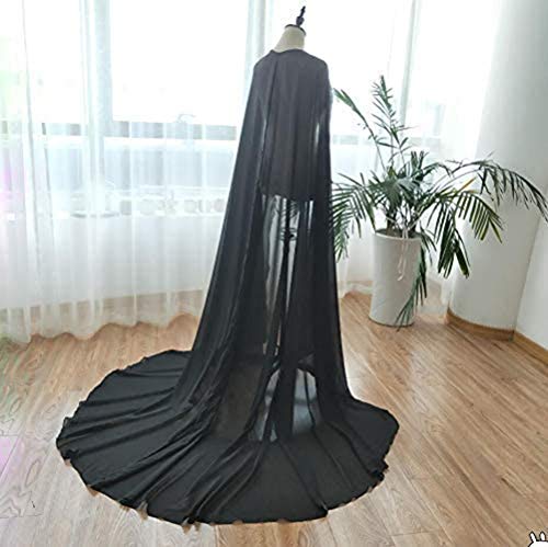 Bridal Veils, Dark Knight Cape Cosplay Costume for Men Women, Black (3M)