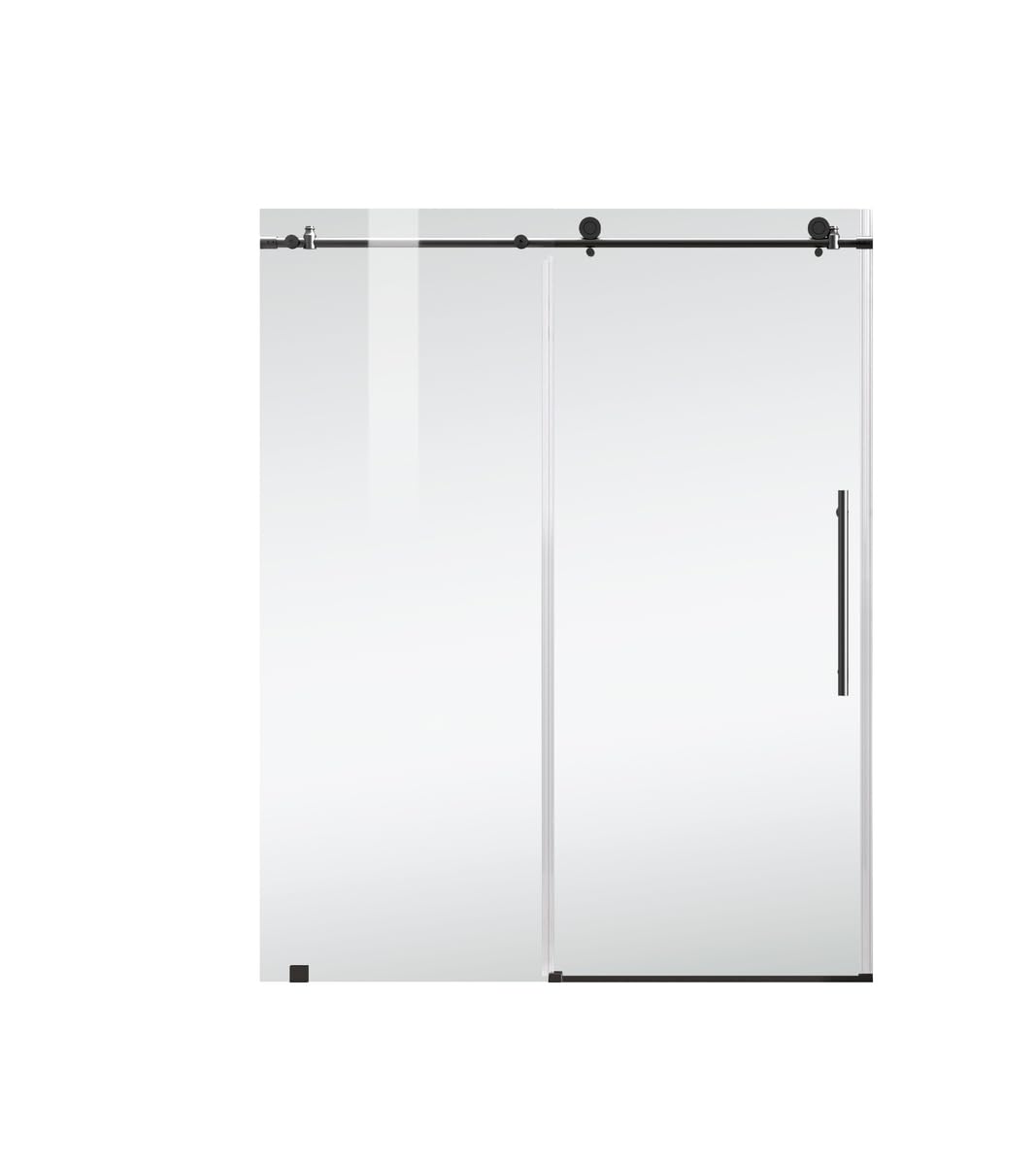 Elegant Kitchen and Bath SD101-6076MBK Frameless Shower Door 60 x 76 Matte Black