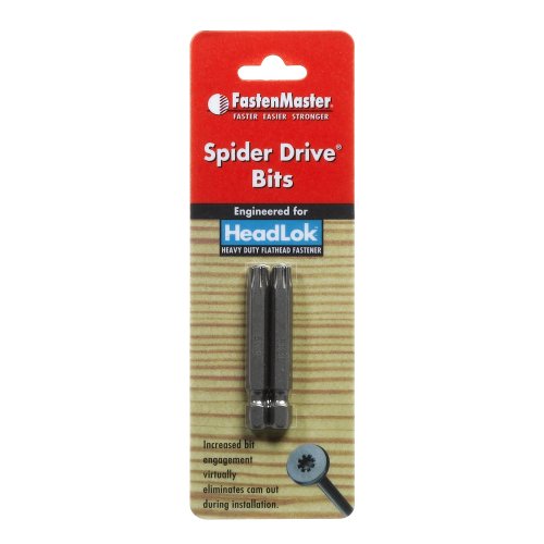 FastenMaster FMSPIDER3-2PK HeadLOK Spider Driver Bit, 2 Inches, 2-Pack