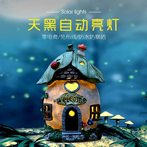 XIANGGELI Creative Jewelry Solar Decorative Light House Decoration Outdoor Villa Garden Courtyard Home Balcony