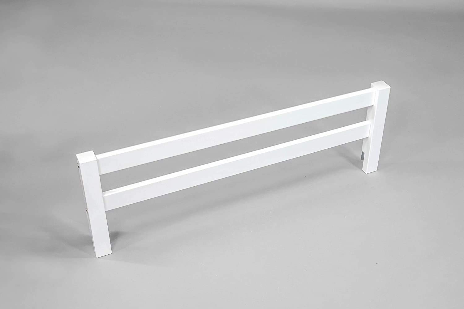 CC KITS Wooden Safety Bed Side Guard Rail for Toddler, Kids and Childrenās Beds (White)