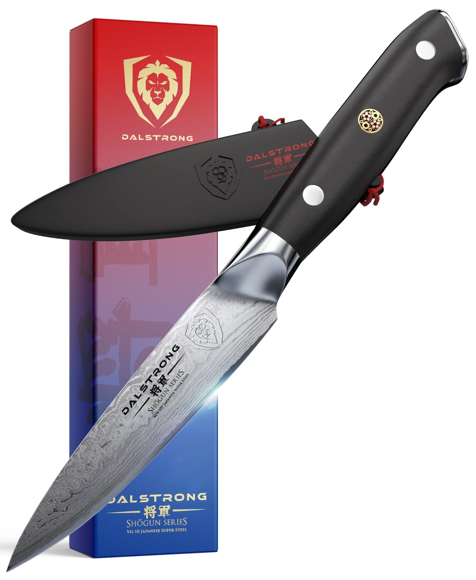 Dalstrong Shogun Series 8" Chef Knife Bundled with 6" Utility Knife & 3.5" Paring Knife