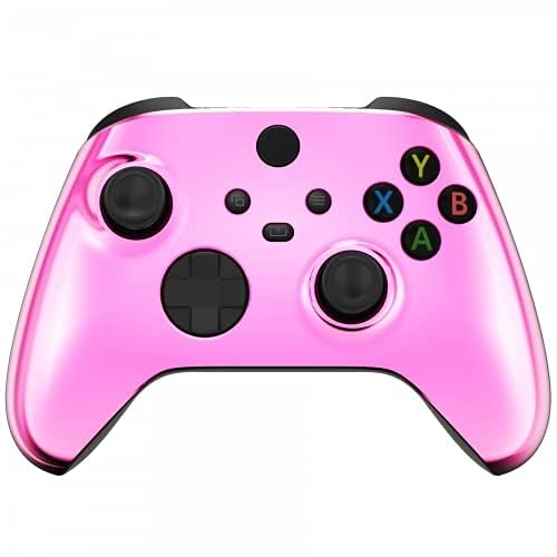 MODDEDZONE Custom Wireless UNMODDED Controller for Xbox One S/X and PC with Exclusive and Unique Designs - The Perfect Gaming Gift for Enthusiasts, Expertly Crafted in the USA Chrome Pink