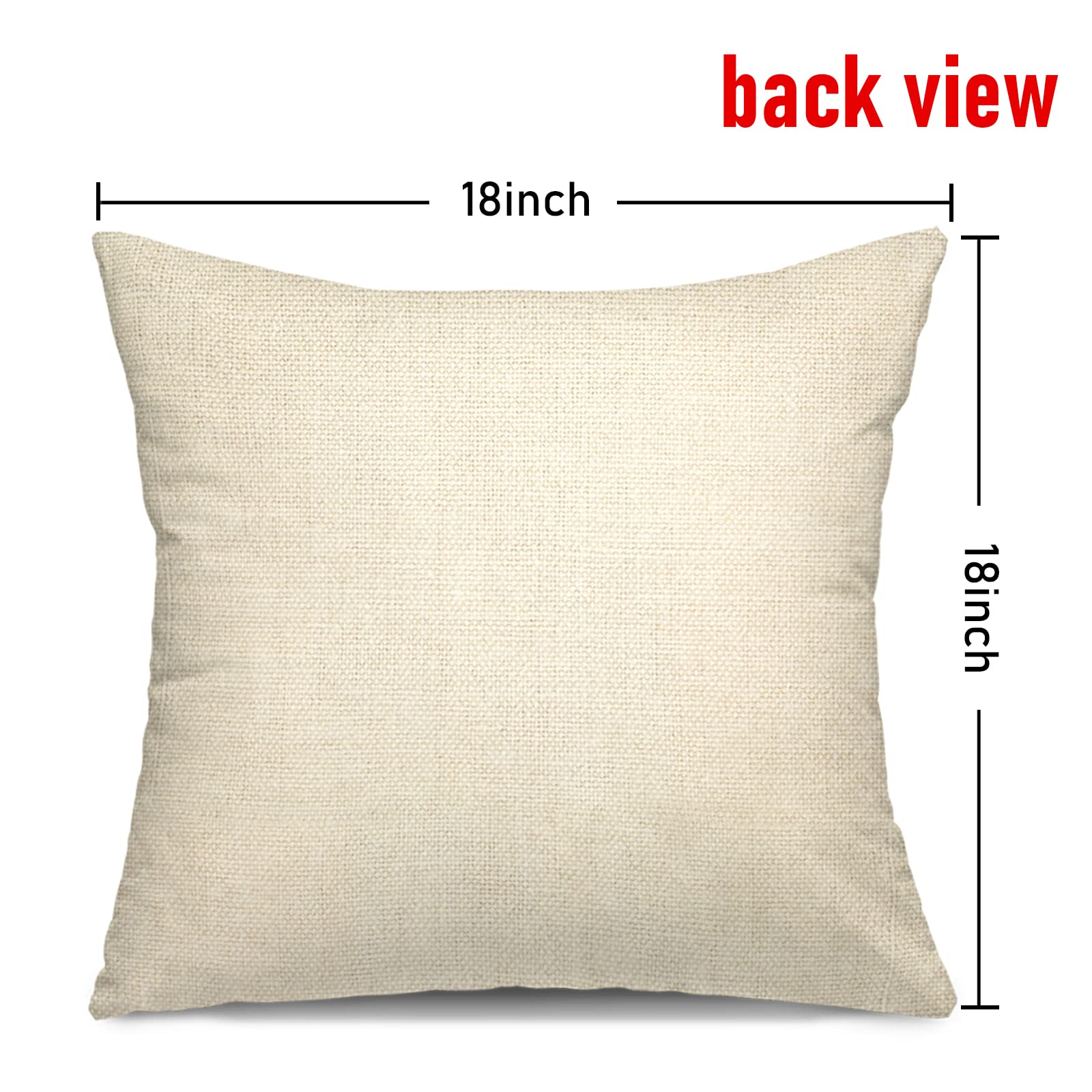 YGEOMER 18x18 Spring Pillow Covers, Set of 4 Pillow Covers, Spring Summer Farmhouse Outdoor Pillow Covers Green Garden Linen Cushion Case for Home Decor