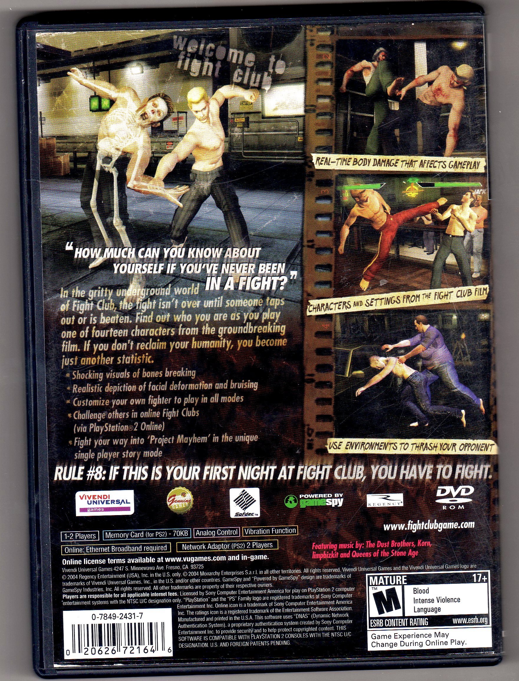 Fight Club - PlayStation 2