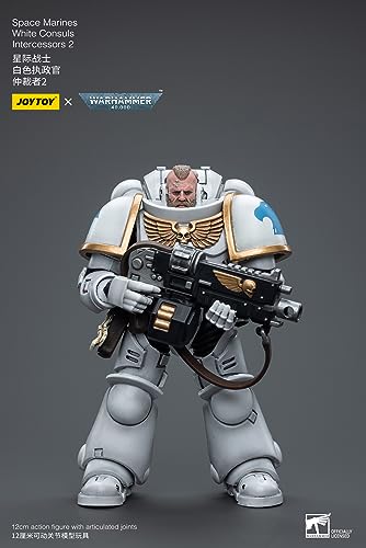 JoyToy Warhammer 40K: Space Marines White Consuls Intercessors 2 1:18 Scale Action Figure