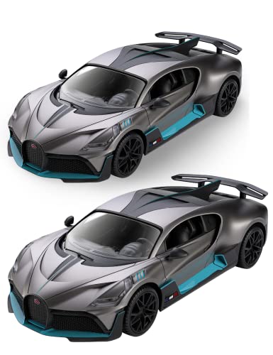 MIEBELY Bugatti Divo Remote Control Car, Rechargeable High Speed Toy Car 12km/h Officially Authorized Model Car 2.4Ghz Vehicle Racing Hobby Rc Car Children, Adults with LED Lights Birthday Gift