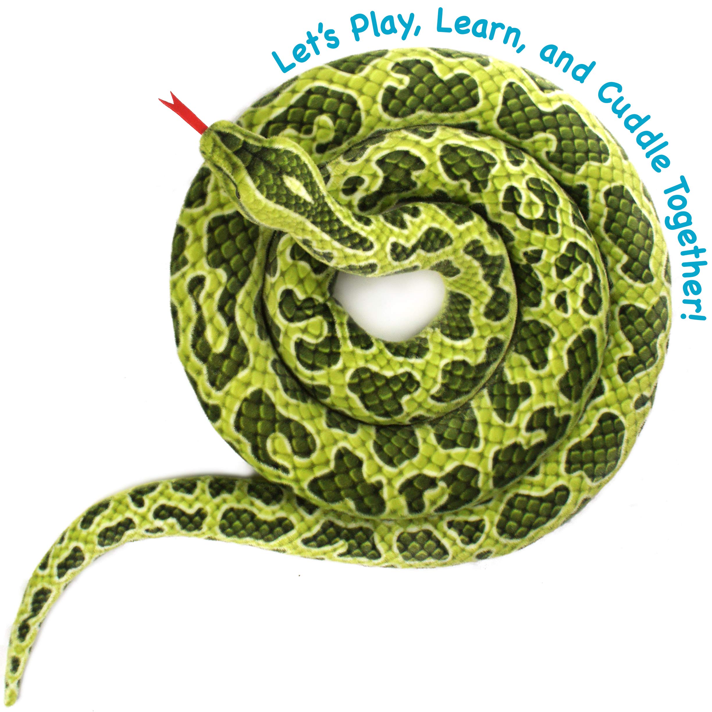 TigerHart Gustavo The Green Anaconda - 100 Inch Stuffed Animal Plush