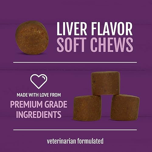 PetNC Natural Care Hip and Joint Soft Chews for Dogs, 90 Count,Liver,0.03 pounds