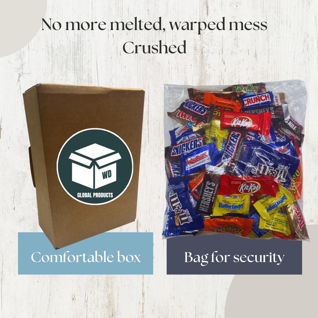 Bulk Candy - Fun Size Assorted Candy Variety Pack - Candy Bulk Option with Individually Wrapped Chocolate - Chocolate Candy Variety Pack for Parties and Events - [ 2 Lbs ]