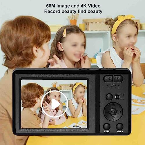 Camera Black 56MP 4K 20X High Definition Digital Camera for Adult Party (Black)