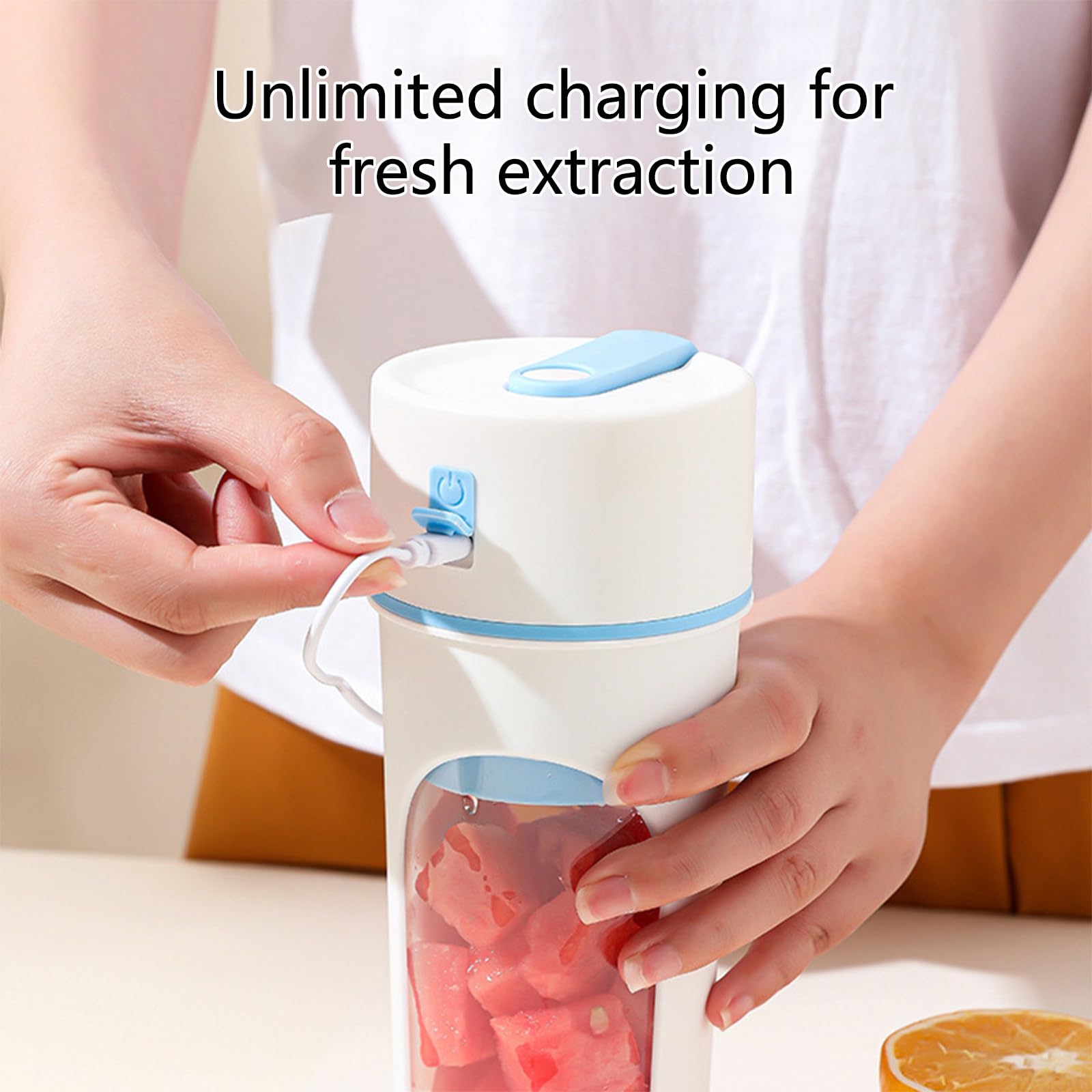Clearance Portable Blenders, 480ml Mini Wireless Portable πππ«π¬π¨π§ππ₯ Blenders for Shakes with 6-Blade Head USB Rechargeable Juicer Cup for Home Sport Outdoor Today's Deals of The Day