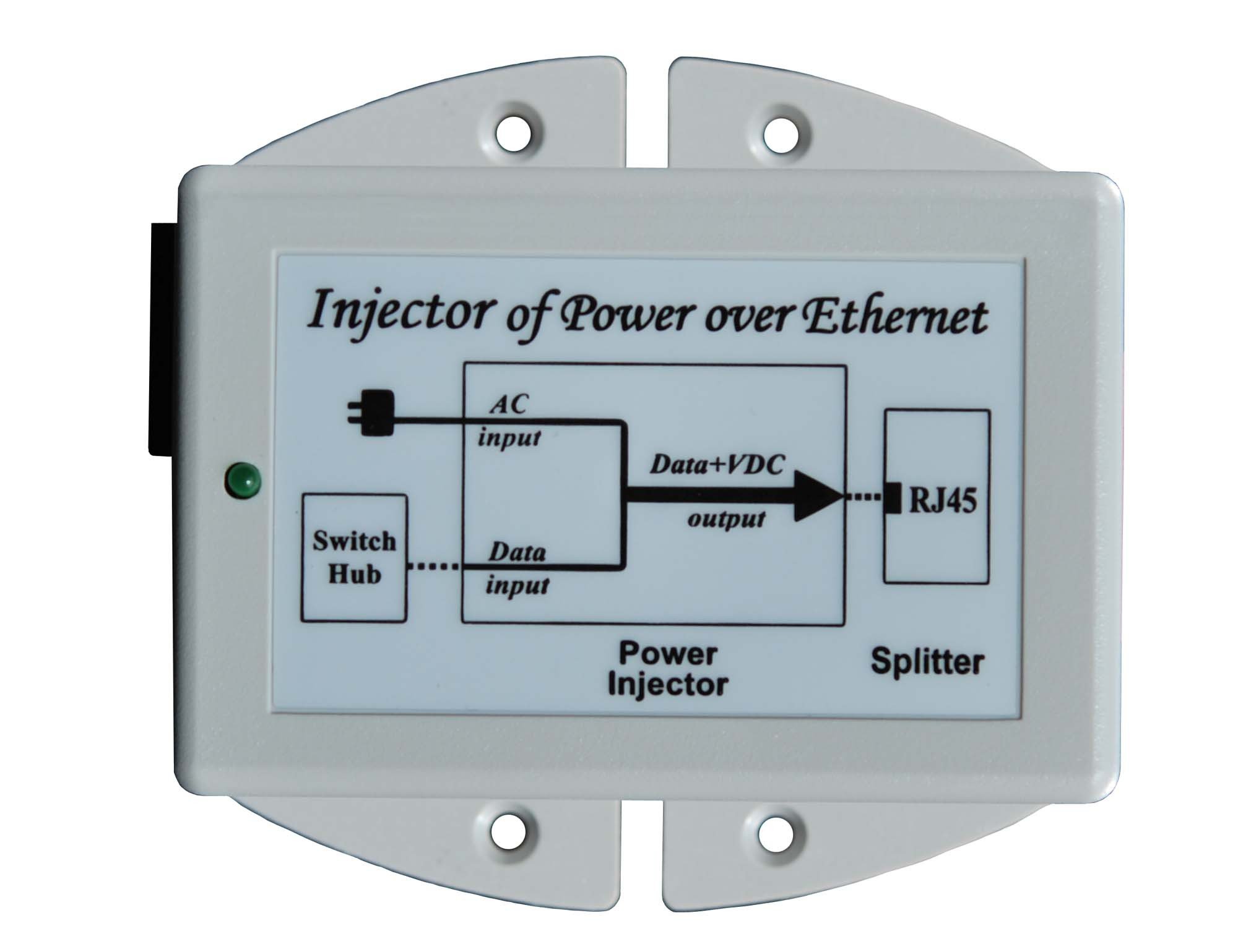 Tycon Systems TP-POE-18G 24W Gigabit POE Power Inserter - US Power Cord, 18V