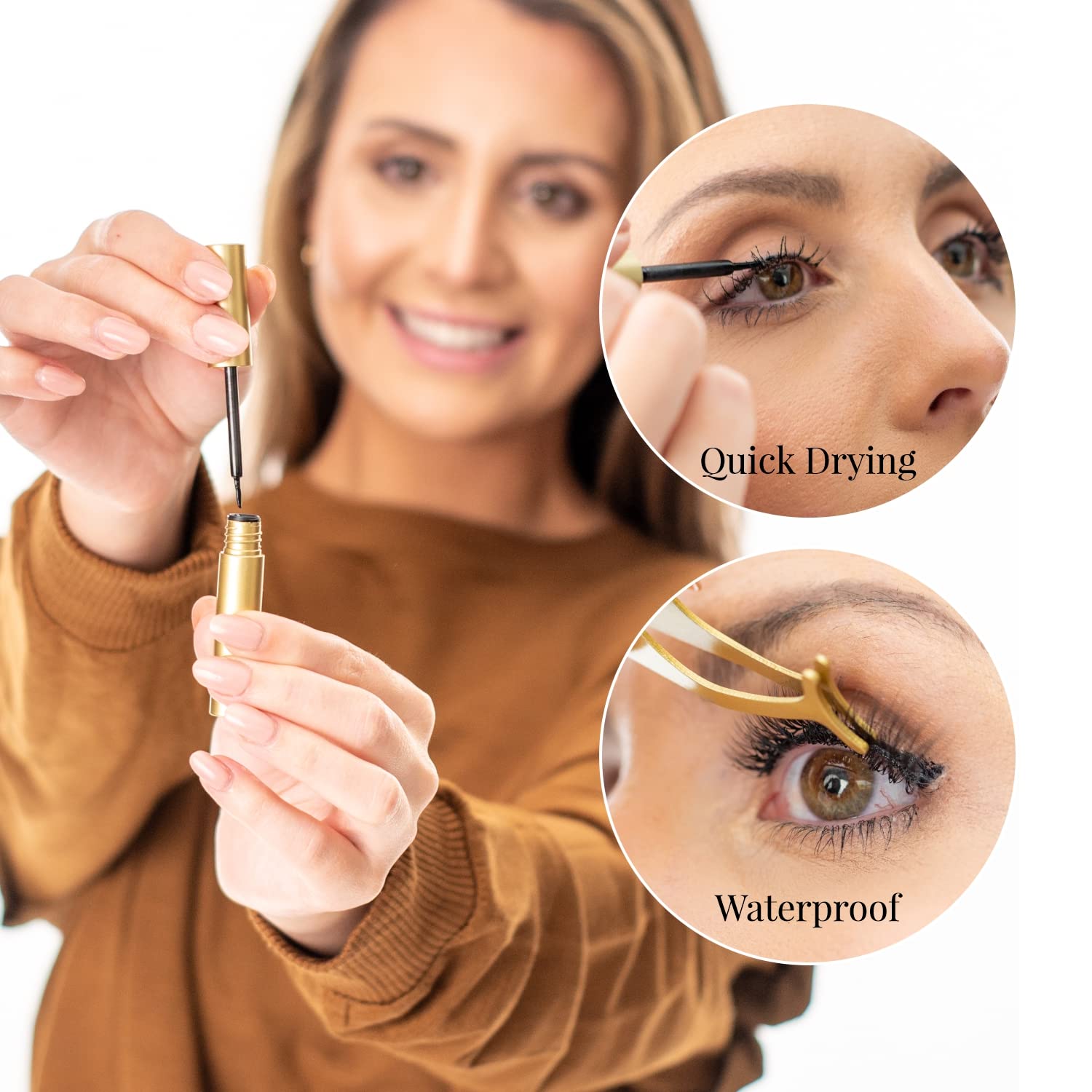MELE Mele Magnetic Eyelashes & Eyeliner Kit | Reusable Easy To Apply Natural Looking Lash Kit | Long Lasting Comfortable False Lashes | 5 Pairs, 8 Piece Set