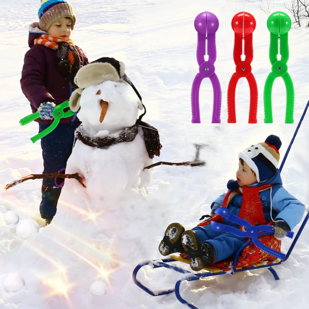 Boenoea Snowball Maker Tool with Handle for Snow Ball Fights for Kids