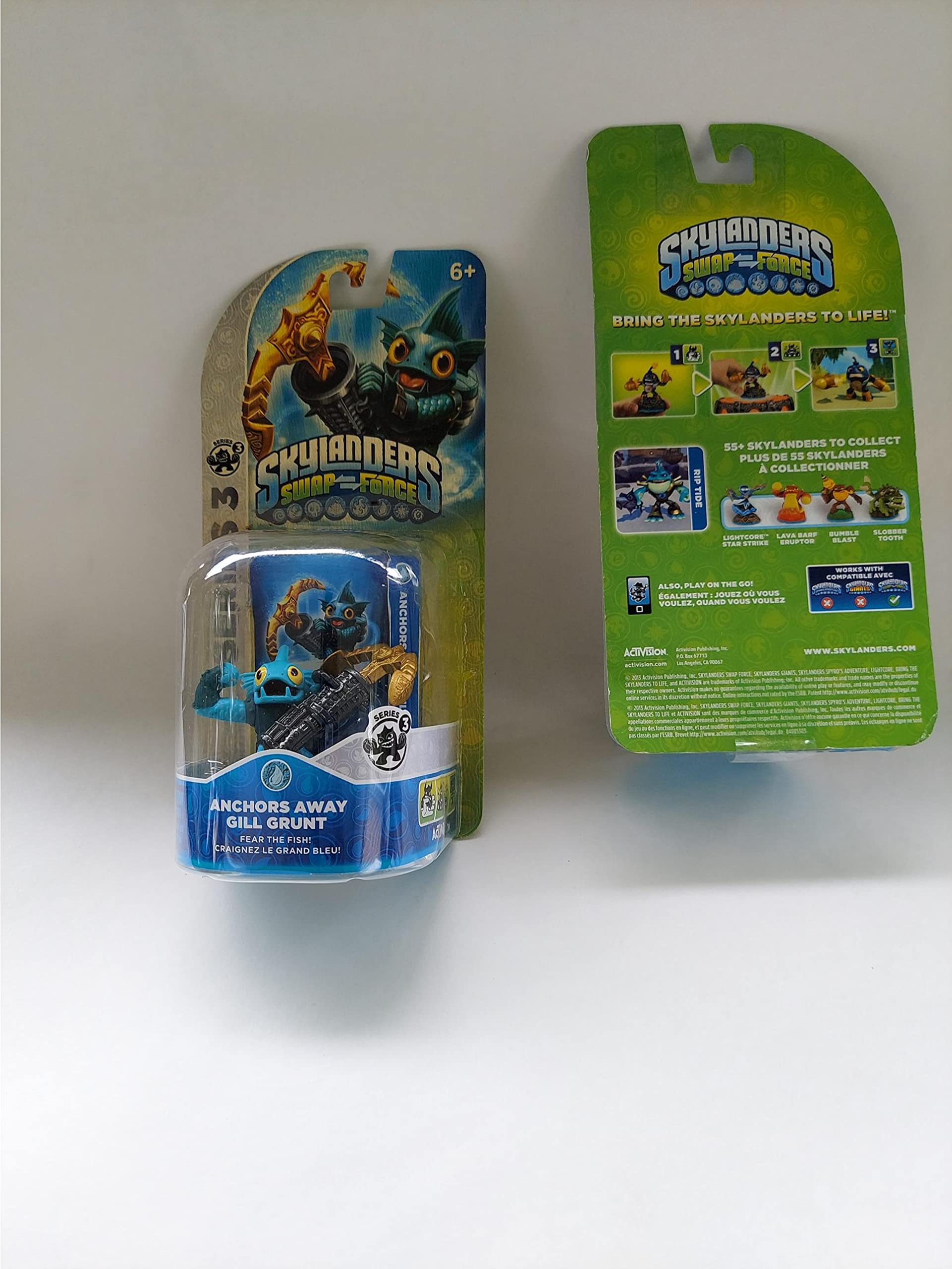 Promack Skylanders Swap Force Anchors Away Gill Grunt Series 3 New Sealed Activision