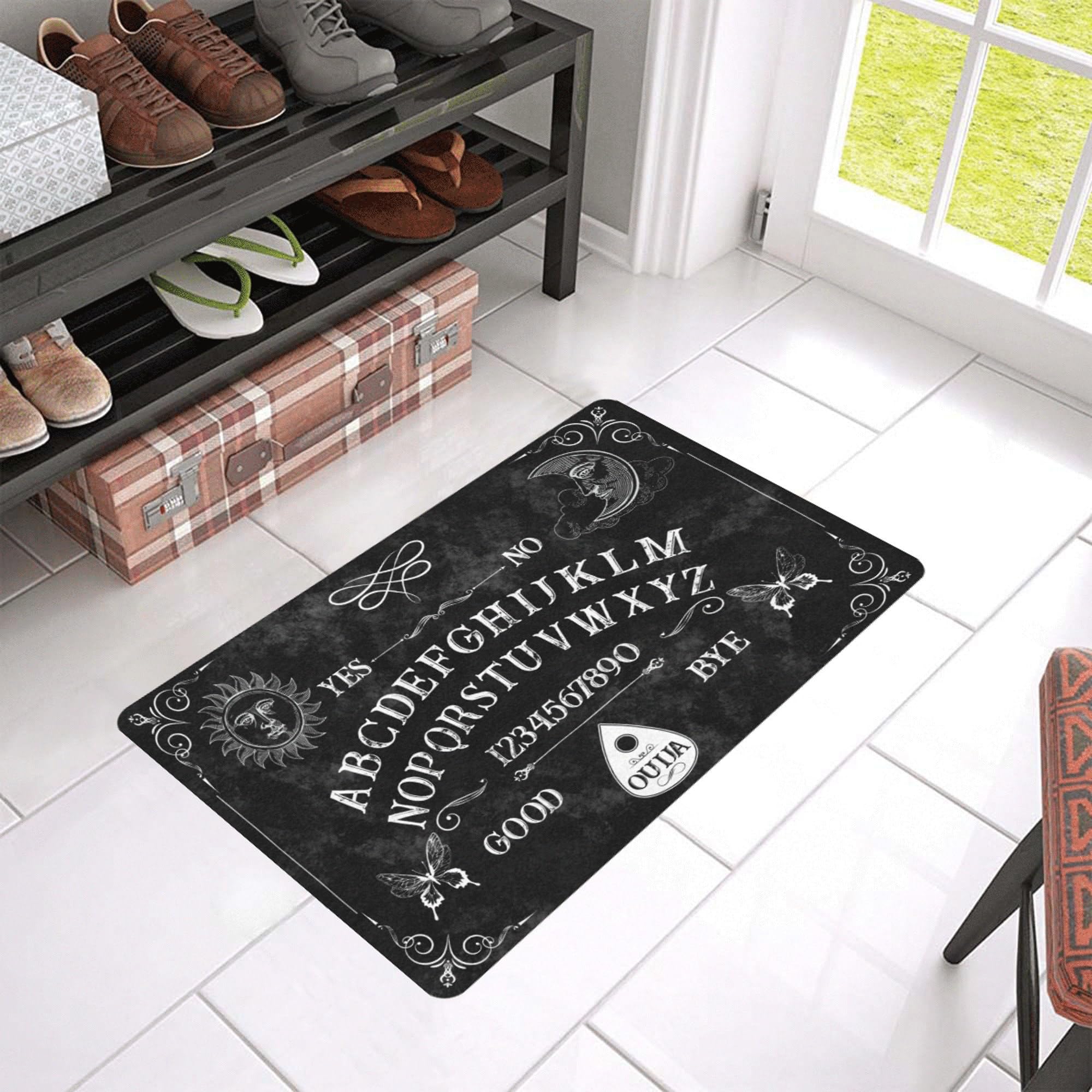 Door Mat Ouija Board Gothic door mat Halloween doormat Ouija Doormat Gothic home decor Halloween decor - Indoor or outdoor doormat outdoor doormat 30x18 in