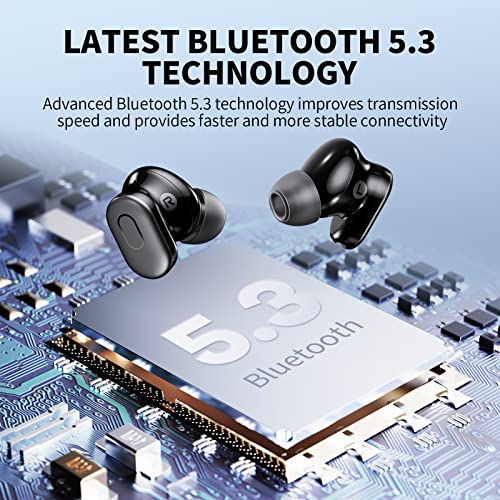 PSIER Wireless Earbuds Active Noise Cancelling Bluetooth 5.3 Earbuds with 4 Mics Clear Calls, Ear Buds with Transparency Mode 30H Playtime IPX6 Waterproof Bluetooth Headphones for Home and Wrok