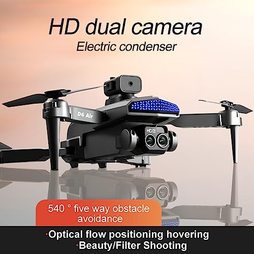 Mini Drone with Camera-Drone with 4k HD Fpv Camera Remote Control Toys Gifts for Boys Girls with Altitude Hold Headless Mode Start Speed (Black)
