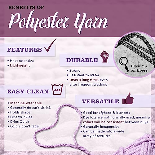 JubileeYarn Chenille Yarn - Worsted Weight - 100g/Skein - Shades of Pink - 4 Skeins