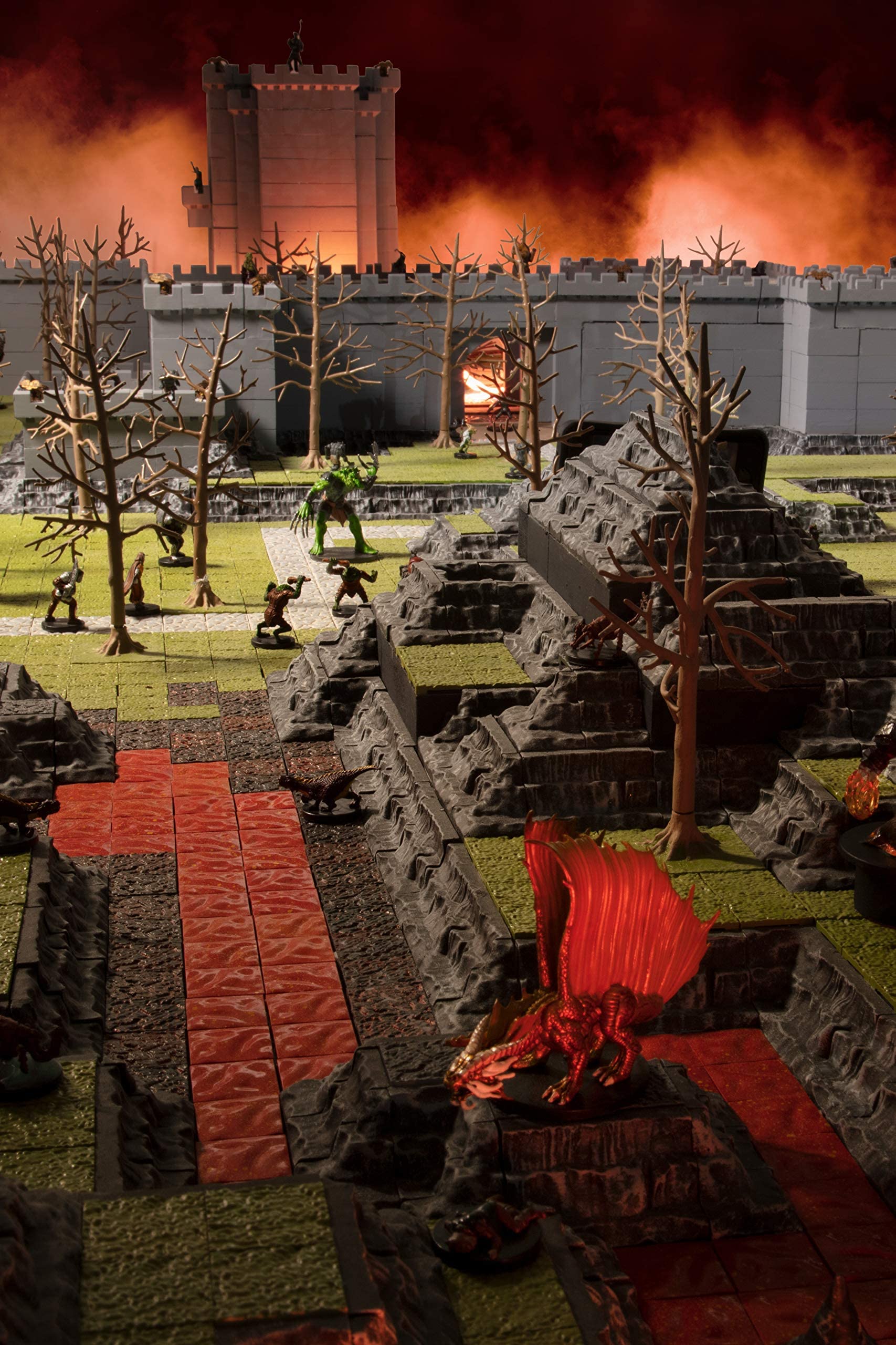 Monster Adventure Terrain- Sand Tiles- 50pc Hand-Painted 1x1 - Tile Set- Easy Snaps Creates Amazing Tabletop Terrain in Minutes- Compatible with DND Dungeons Dragons, Pathfinder, All RPG Games