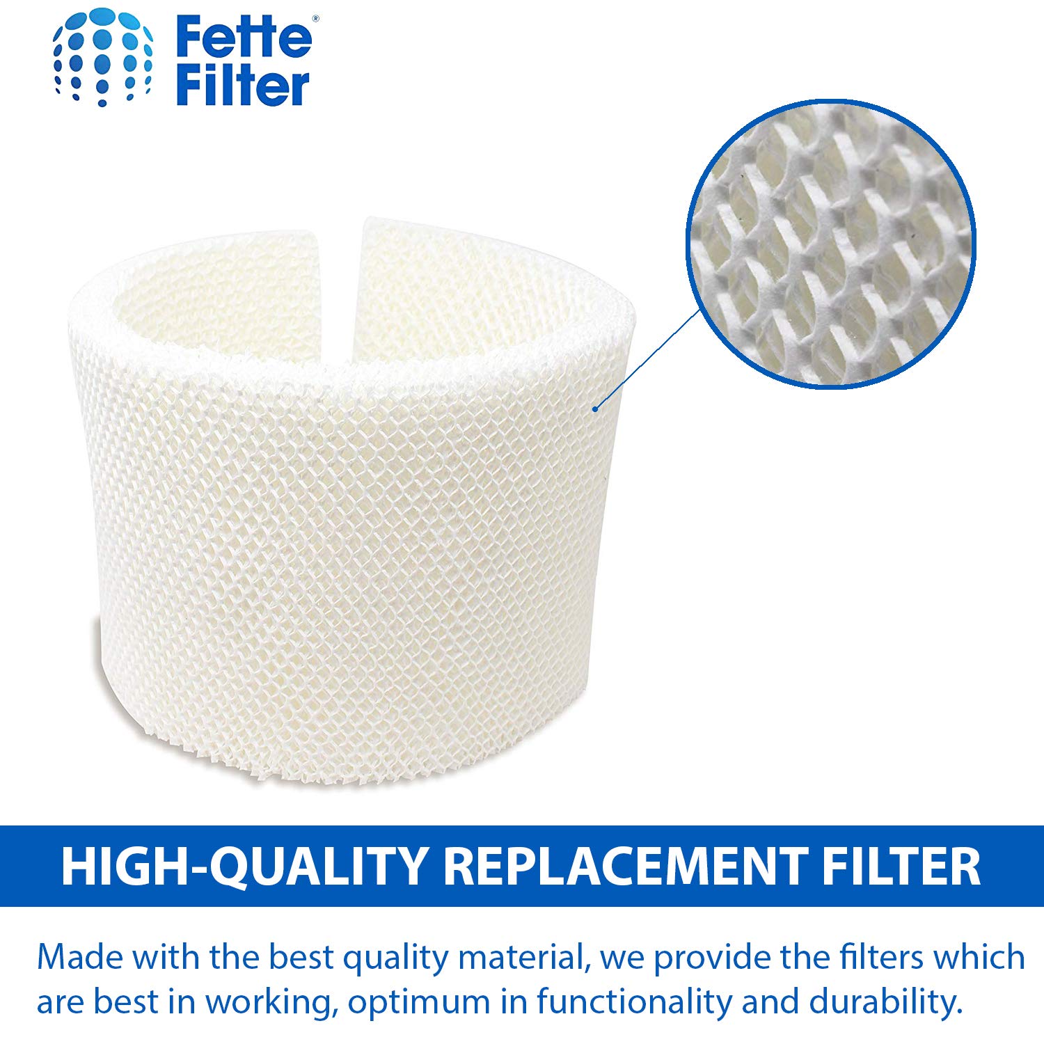 Fette Filter - MAF2 Humidifier Wicking Filter Compatible with Air-Care Essick Air Moist Air MA0800 MA08000 MA0600 MA0601& Kenmore 32-15508 15408 154080 (Pack of 2)