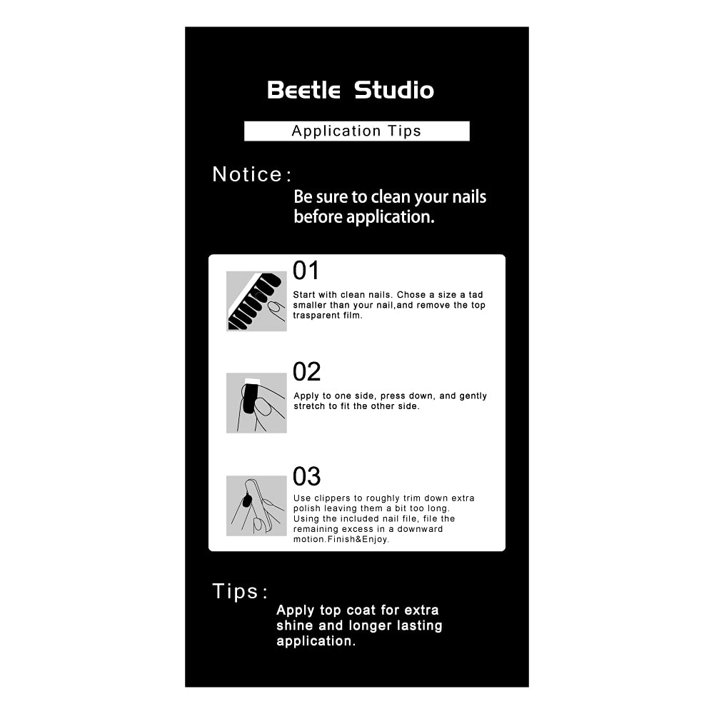Beetle Studio Adhesion 22PCS Nail Art Transfer Decals Sticker DIY Nail Polish Strips,Nail Wraps, Nail Patch, 100% Real Nail Polish Sheets Applique for Manicure, Wedding, Party,Y300-Shallow Ocean