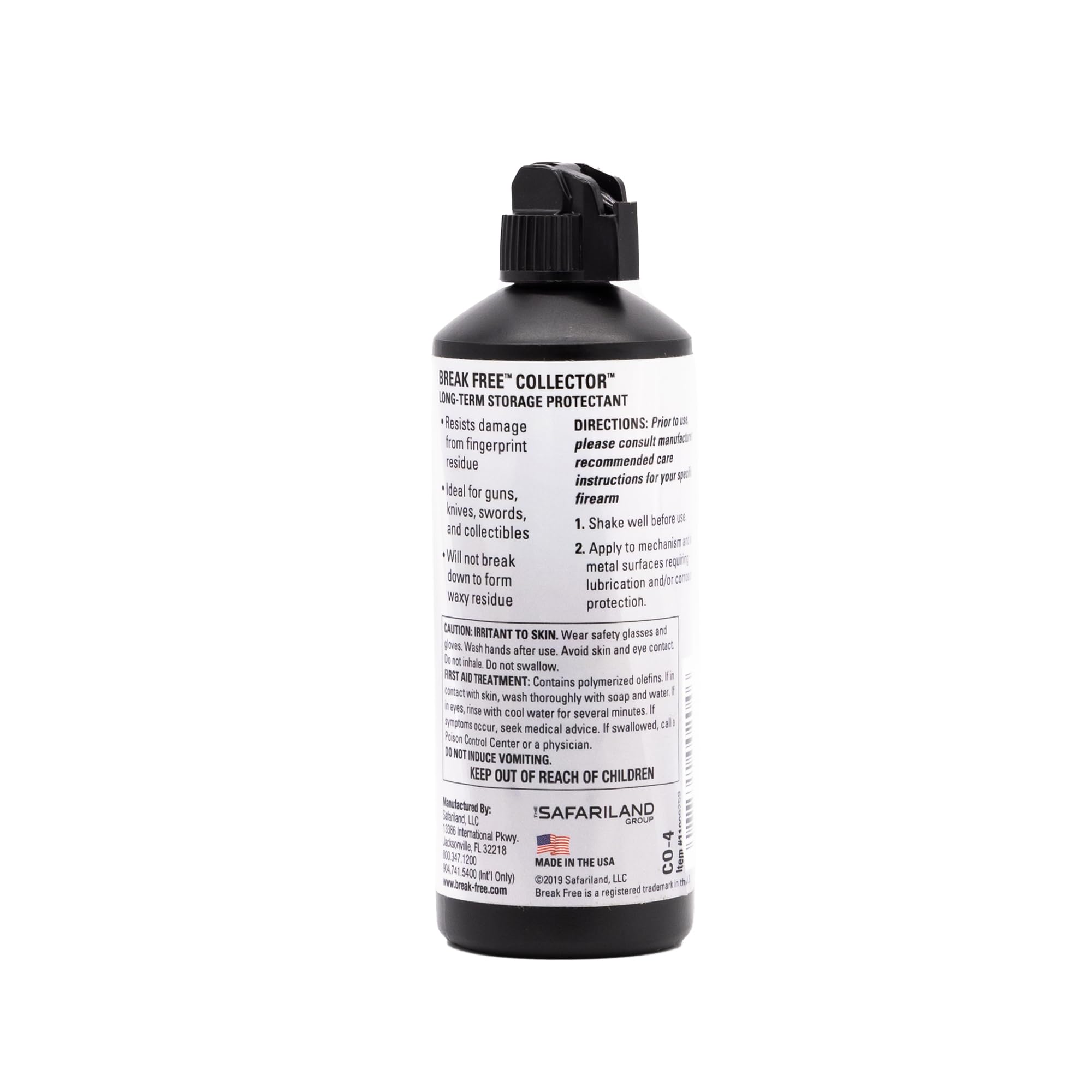 BreakFree Collector Gun Cleaner, Long Term Protectant Oil, Squeeze Bottle, Synthetic Oil, 4 Fluid Ounces