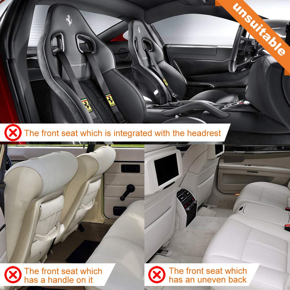 Car Backseat Organizer for Kick Mat, Extended Size and Larger Pockets Car Back Seat Protector with 11" Screen Tablet Holder + 19 Storage Pockets for Toy Bottle Tissue Box Travel Accessories (2 Pack)