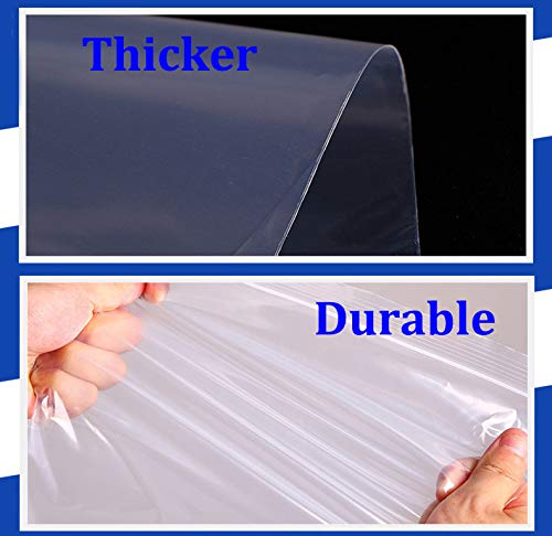 Jumbo Storage Bag 5 Gallon Freezer Bags Zip Easy Food Storage Bag Clear Meal Prep Bag Thick Durable 10 Pcs 17.7" x 23.6"