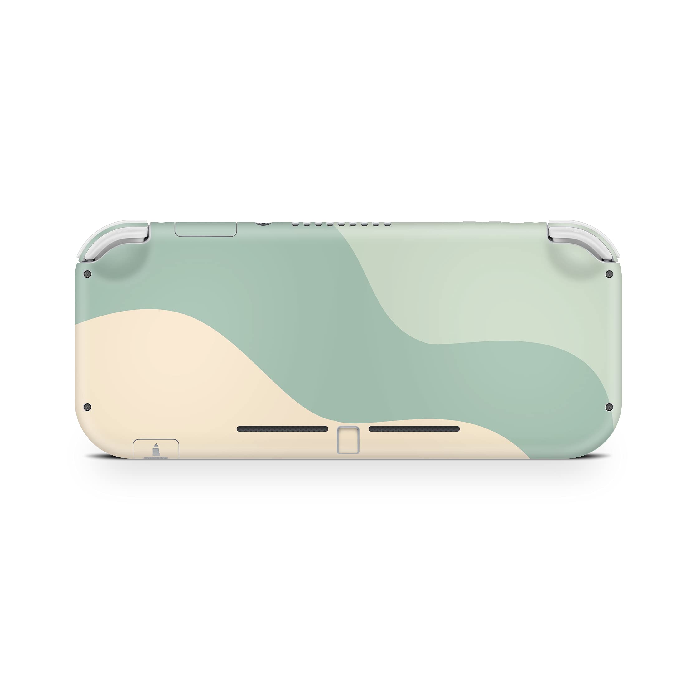 Tacky Design Classic Color Decal Skin Compatible with Nintendo Switch Lite Skin Wrap, Green Color Blocking Pattern Skin for Nintendo Switch Lite Cover, Premium Vinyl 3M Full Wrap Decal