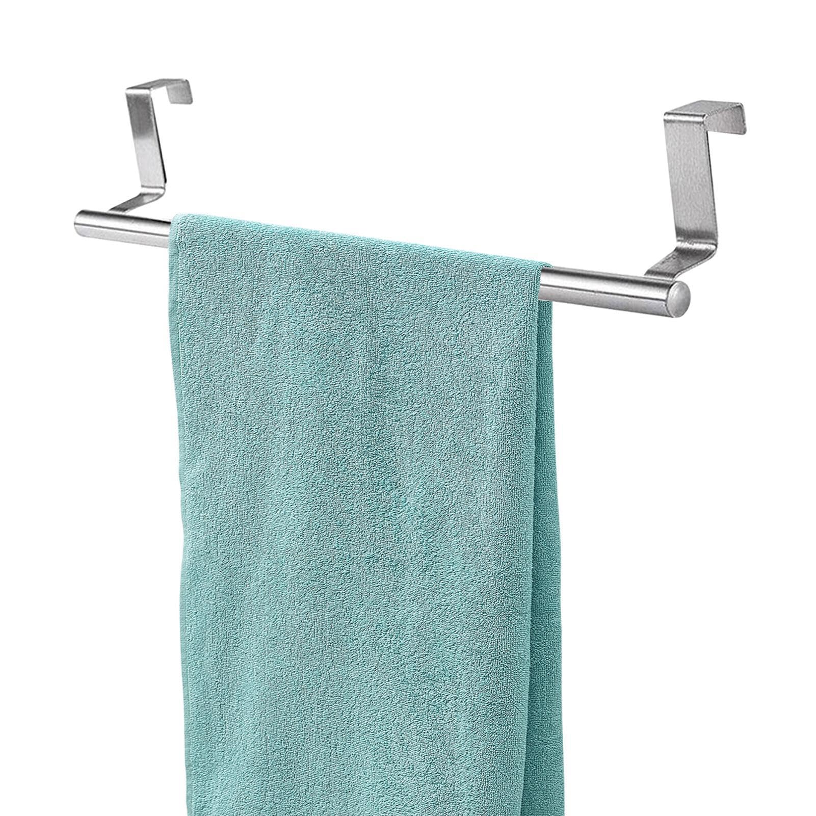 Door Hanging Towel Holder - Overdoor Towel Hanger, Easy to Install Hanging Towel Rack | Adjustable Over The Door Towel Storage Towel Stand, Multi Hanging Towel Rail for Bathroom Kitchen Bedroom