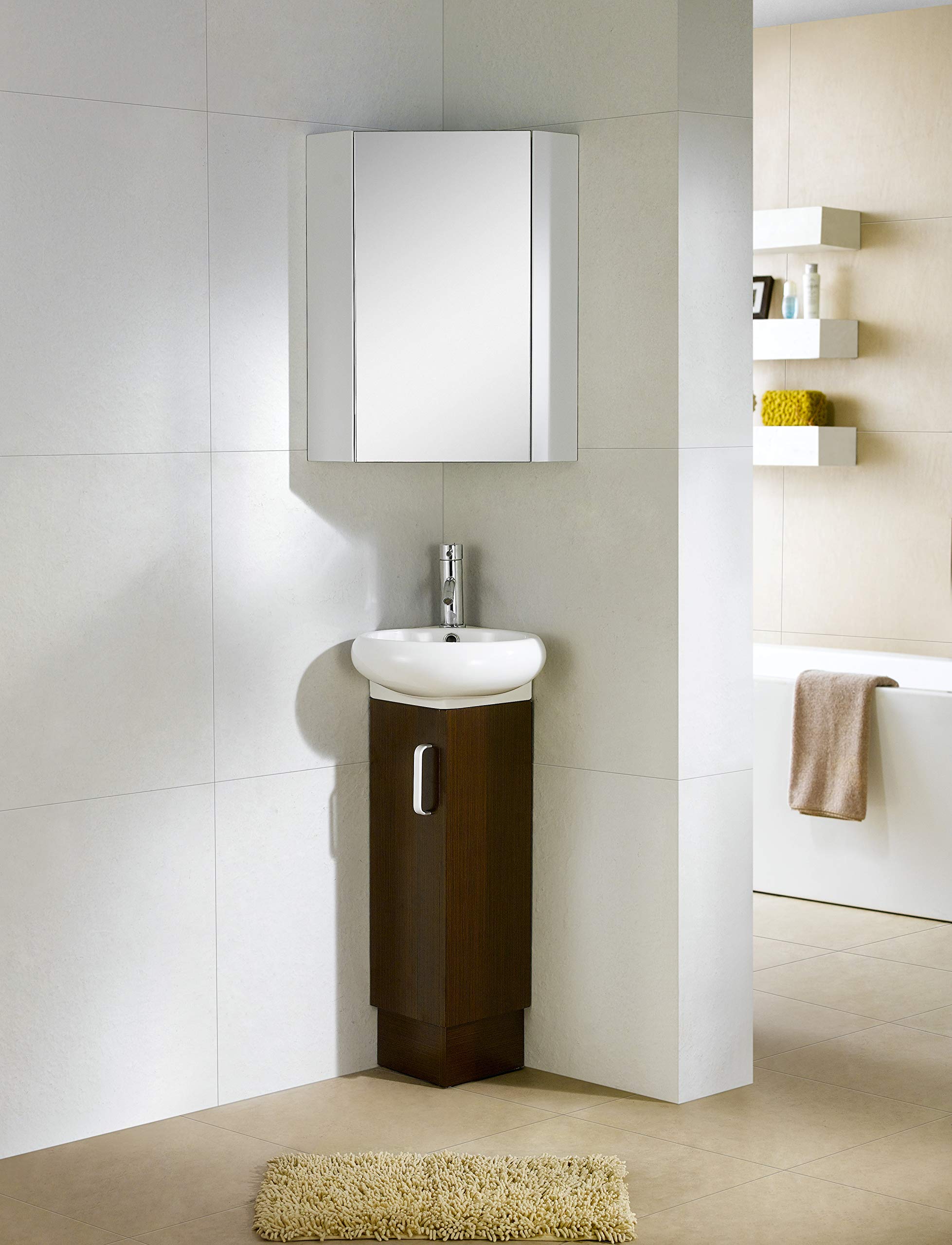 Fine Fixtures Milan Matte Vanity with Vitreous China Sink (Wenge)