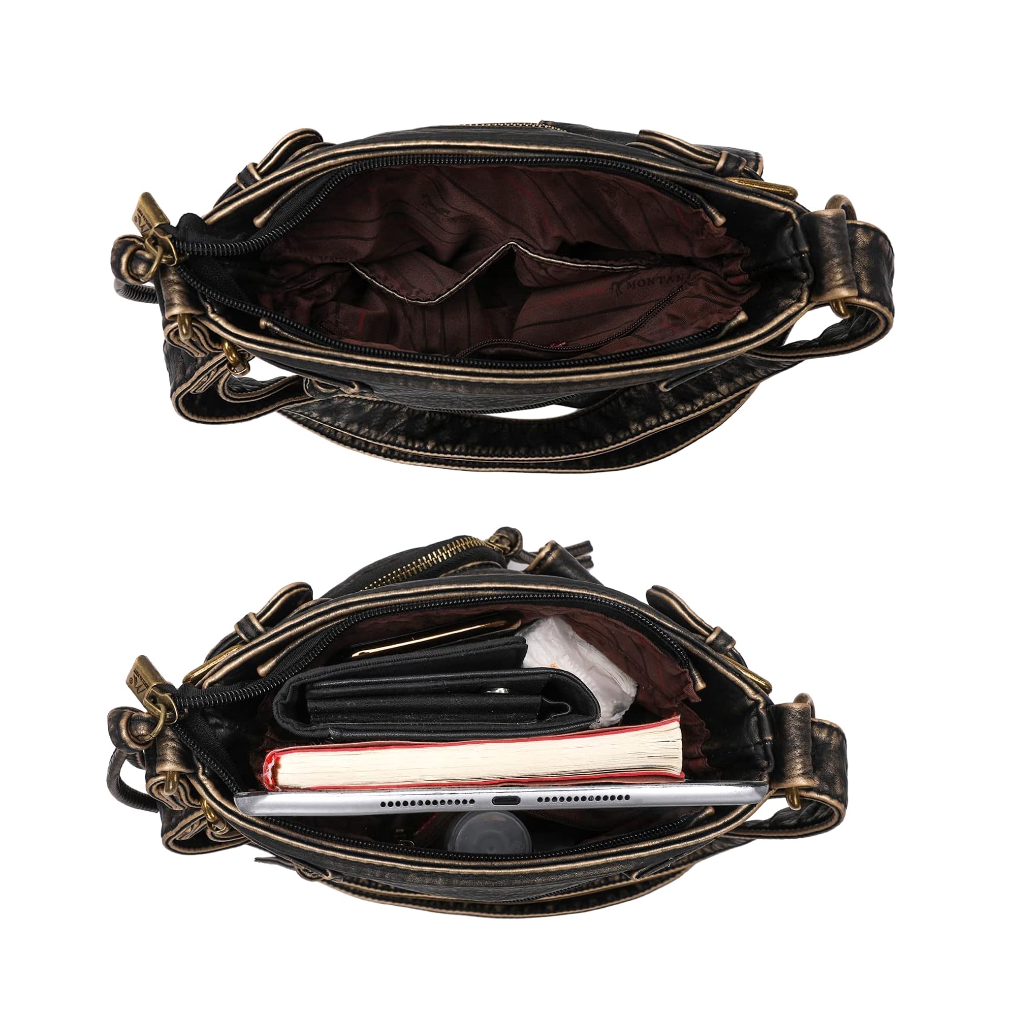 Montana West Crossbody Bags for Women Shoulder Purse and handbags Medium Multi Pocket Travel Bag,MWC-046CF