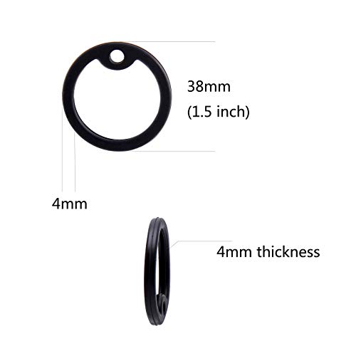 JAYP 1.5 Inch Slicon Rubber Silencers for Military Dog Tag 2pcs Set -Blue