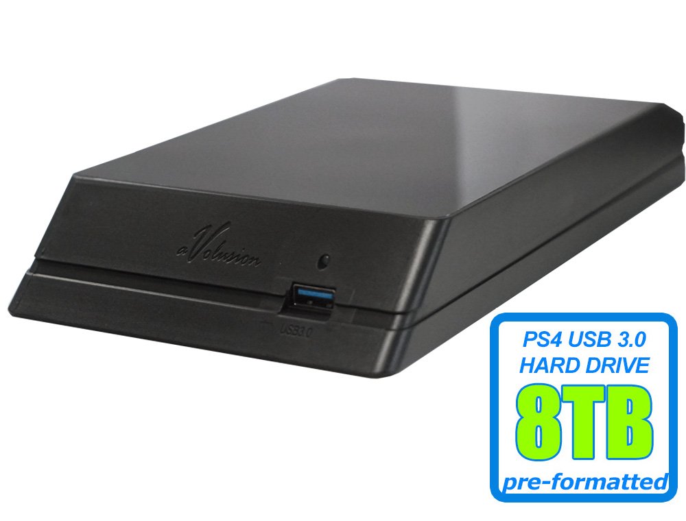 Avolusion HDDGear 8TB USB 3.0 External Gaming Hard Drive (for PS4 Pro & Slim, Pre-Formatted) - 2 Year Warranty