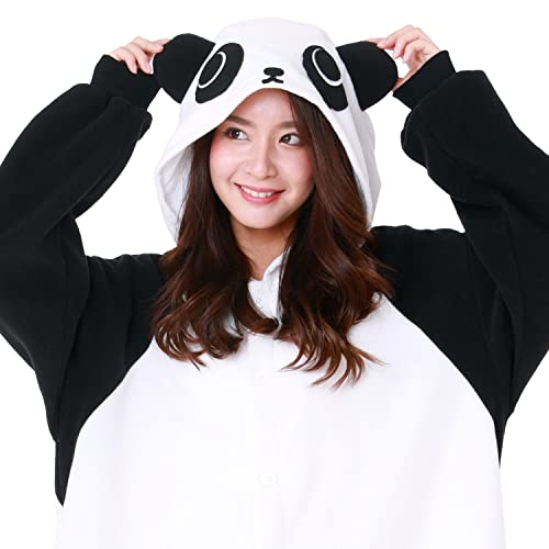 SAZAC Panda Kigurumi - Onesie Jumpsuit Halloween Costume (One Size)