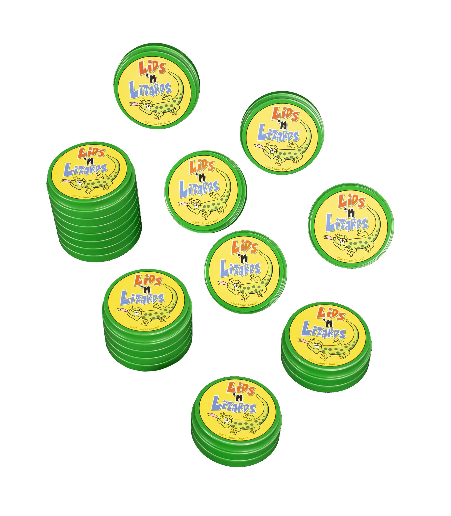 Super Duper Publications | Lids 'n Lizards® Magnetic Photo Vocabulary Game Extra Lids (20 Count) | Educational Learning Resource for Children