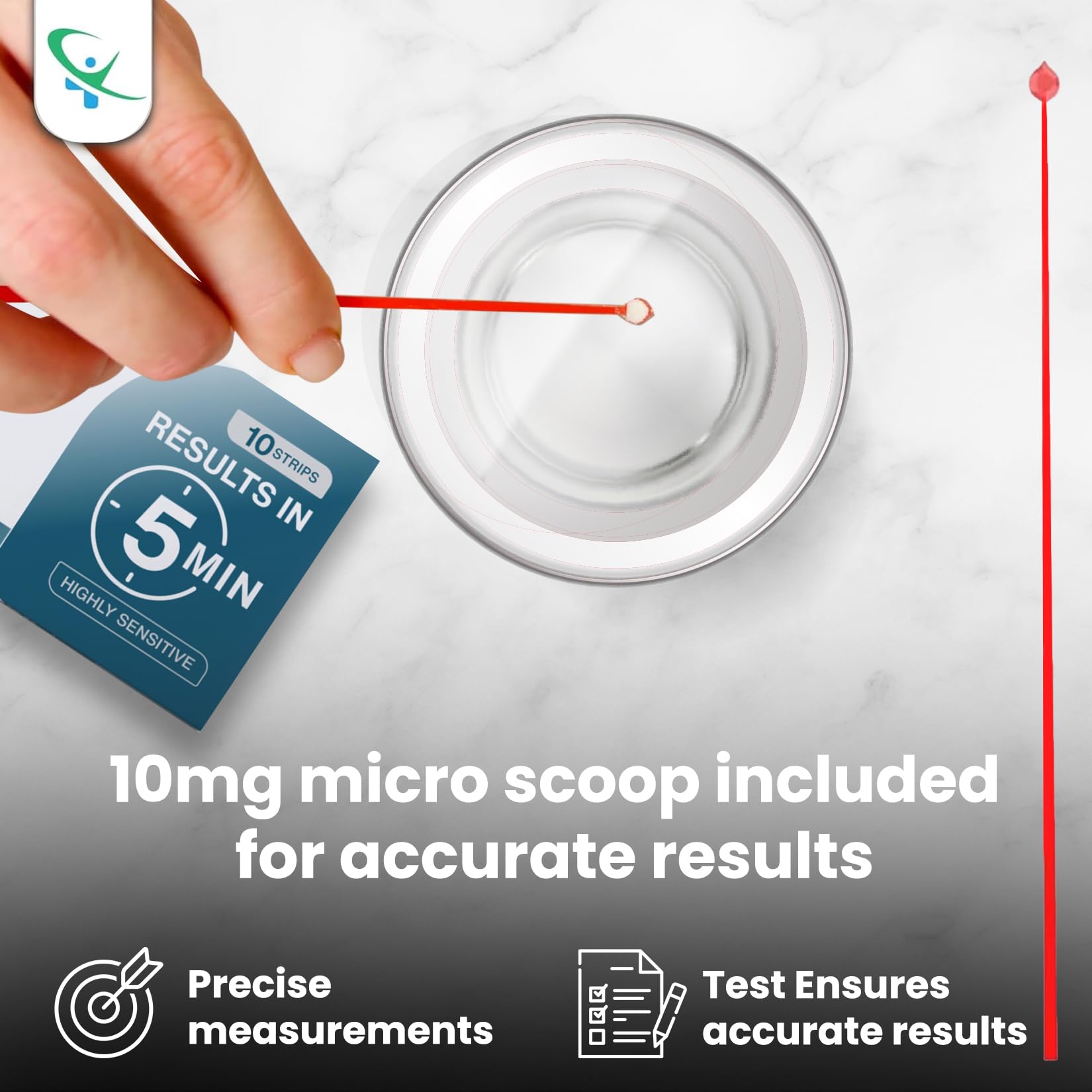 Fentanyl Test Strips 10 Pack | SafeCheck Ultra Sensitive Fentanyl Test Strips for Testing Drugs | Fentanyl Testing Strips for Pills, Powders | Fentanyl Test Kit | 10ng/mL Cutoff