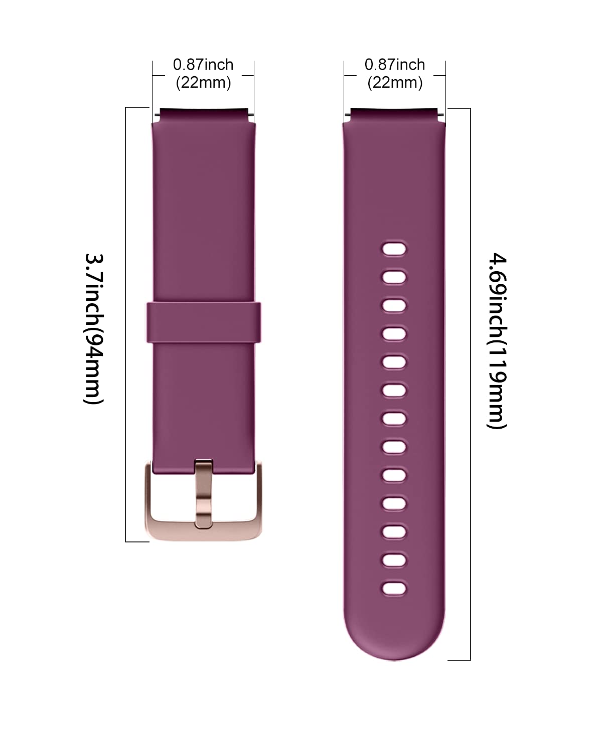 GRV Smart Watch Band Replacement Strap FC1 Smart Watch (Purple)
