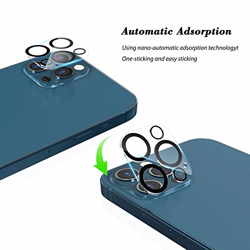 imluckies Camera Lens Protector for 6.7" iPhone 12 Pro Max Tempered Glass, HD Clear & 9H Hardness, Case-Friendly, Scratch Resistant, Easy Installation[3 Pack]